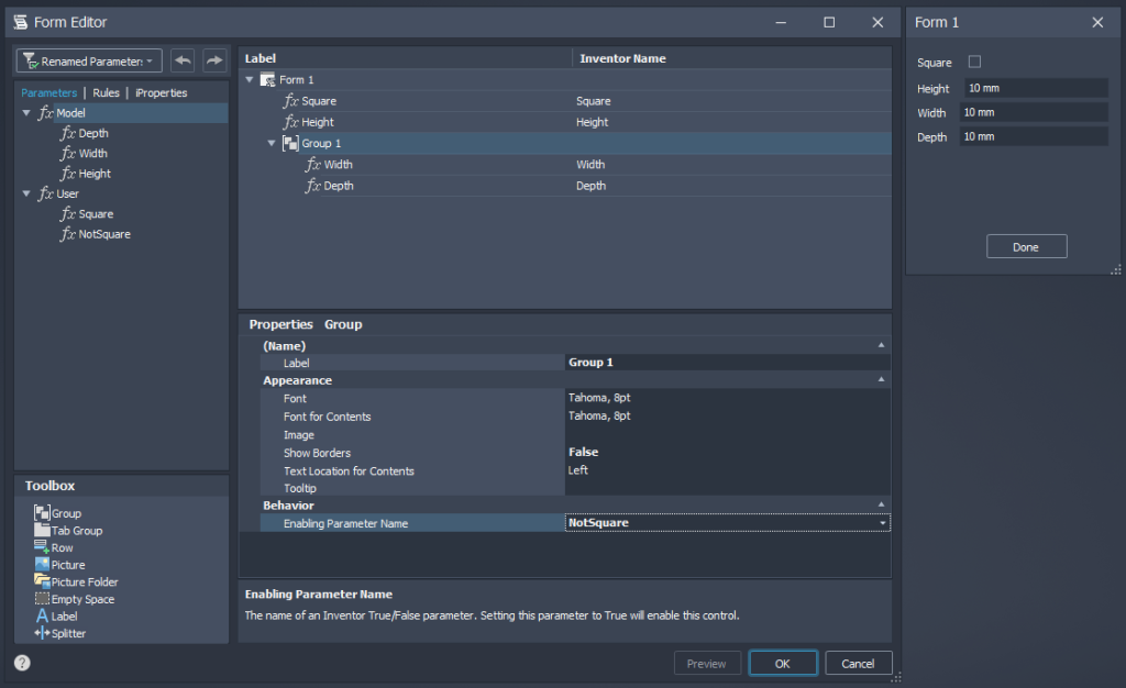 iLogic basics - Transient Geometry